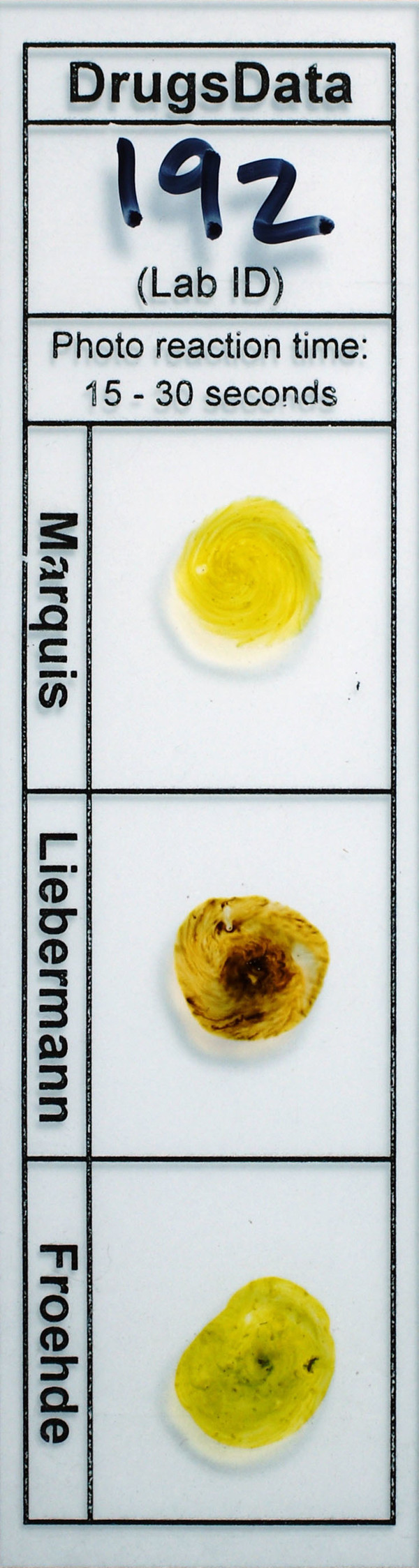 DrugsData.org (was EcstasyData): Test Details : Result #15096 - 2C-B, 15096