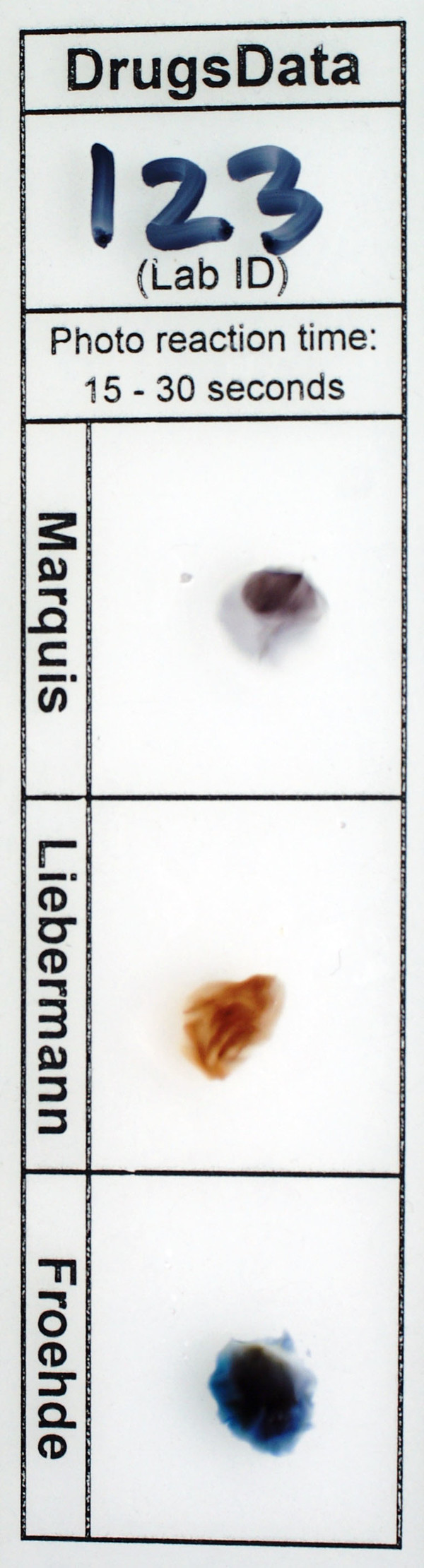 DrugsData.org (was EcstasyData): Test Details : Result #15215 - MDMA, 15215