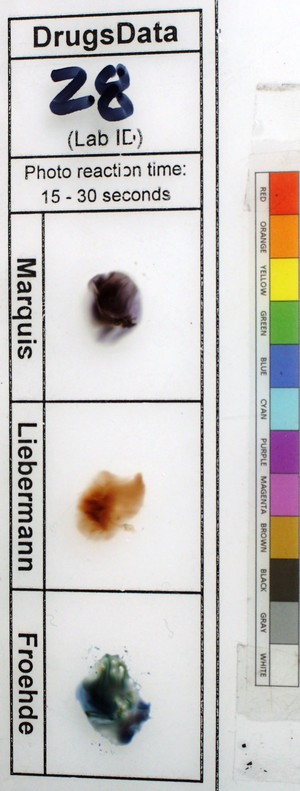DrugsData.org (was EcstasyData): Test Details : Result #15756 - MDMA, 15756