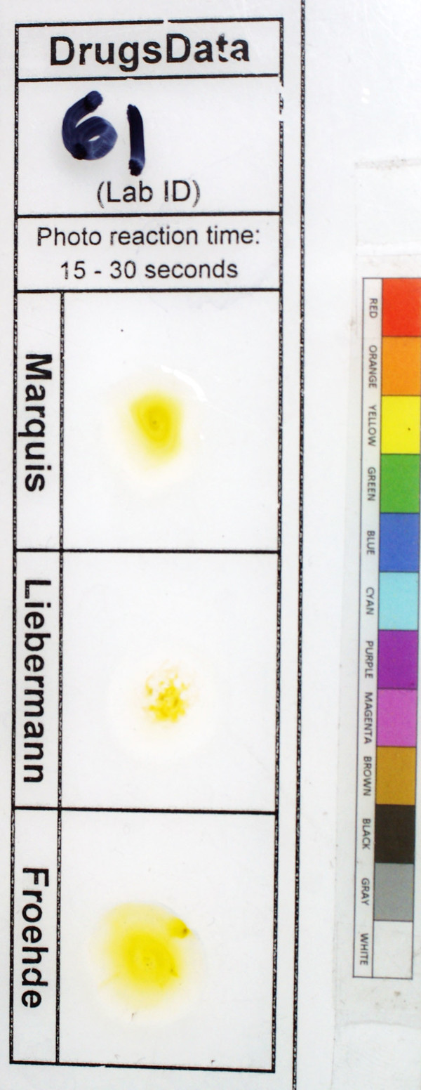 DrugsData.org (was EcstasyData): Test Details : Result #15789 - 2C-B, 15789