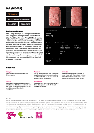 DrugsData.org (was EcstasyData): Test Details : Result #16100 - KA ...