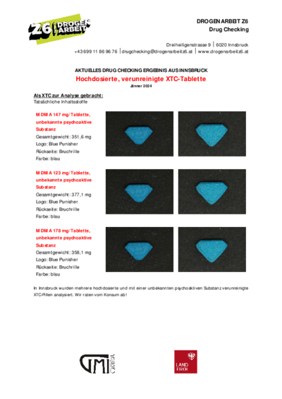 DrugsData.org (was EcstasyData): Test Details : Result #18891 - Blue ...