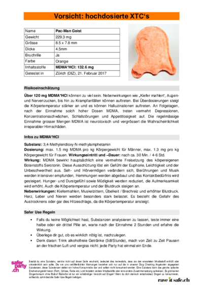 DrugsData.org (was EcstasyData): Test Details : Result #5175 - Pac-Man ...