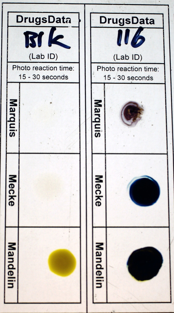 DrugsData.org (was EcstasyData): Test Details : Result #8244 - MDMA, 8244