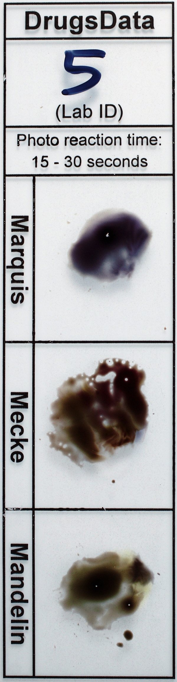 DrugsData.org (was EcstasyData): Test Details : Result #8722 - MDA, 8722