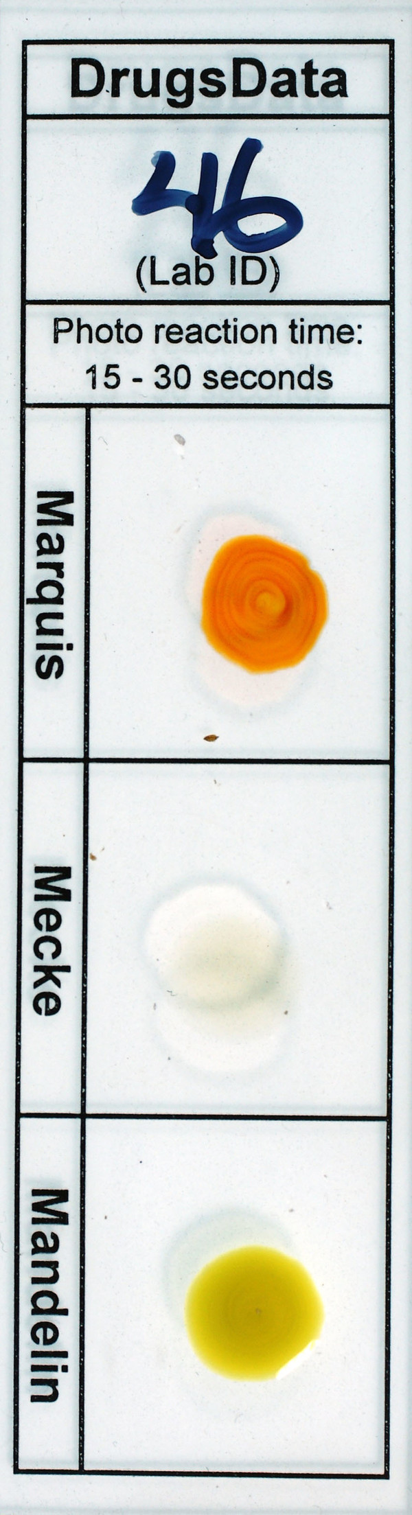 DrugsData.org (was EcstasyData): Test Details : Result #9843 - Meth, 9843